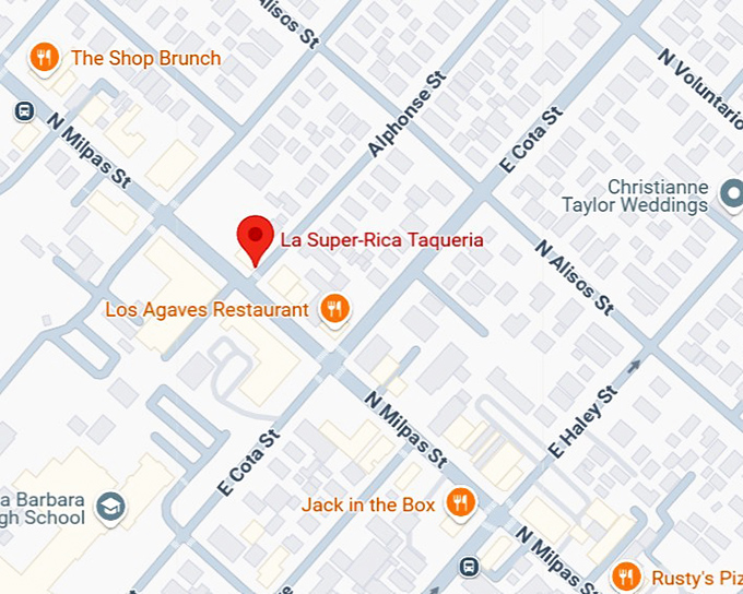 16. la super rica taqueria map