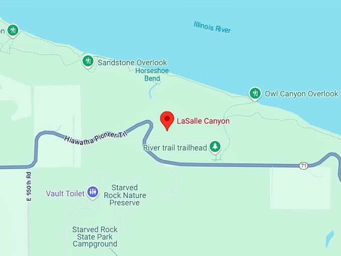 lasalle canyon map