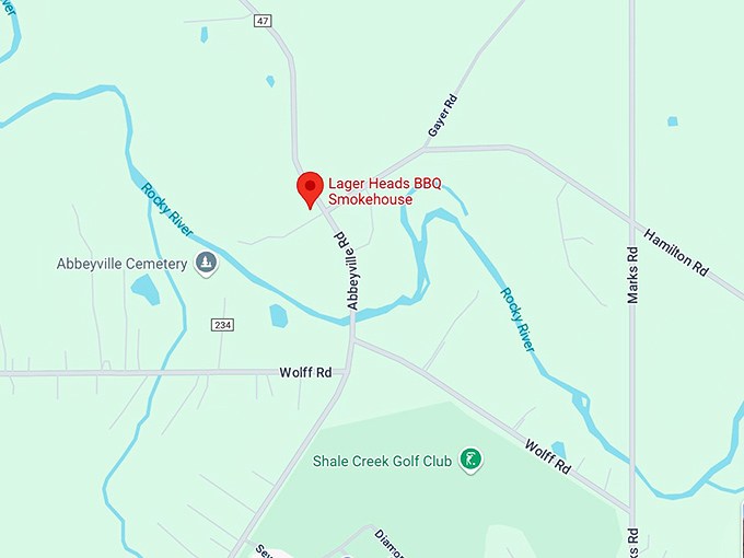 16. lager heads bbq smokehouse map