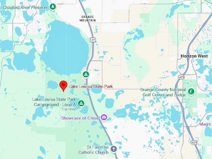 16. lake louisa state park map