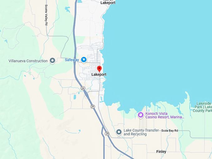 16. lakeport, ca map