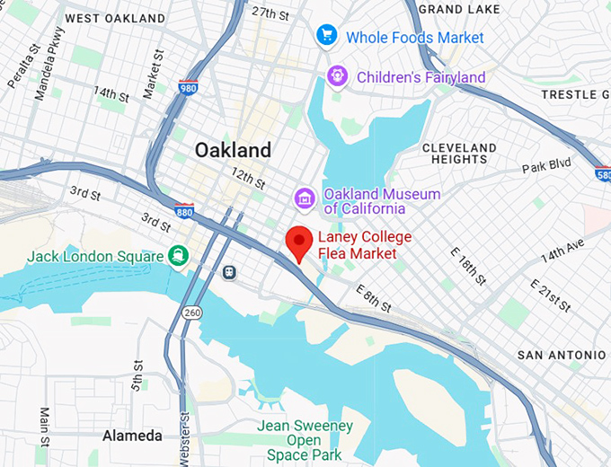 16. laney college flea market map