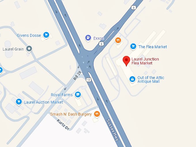 16. laurel junction flea market map