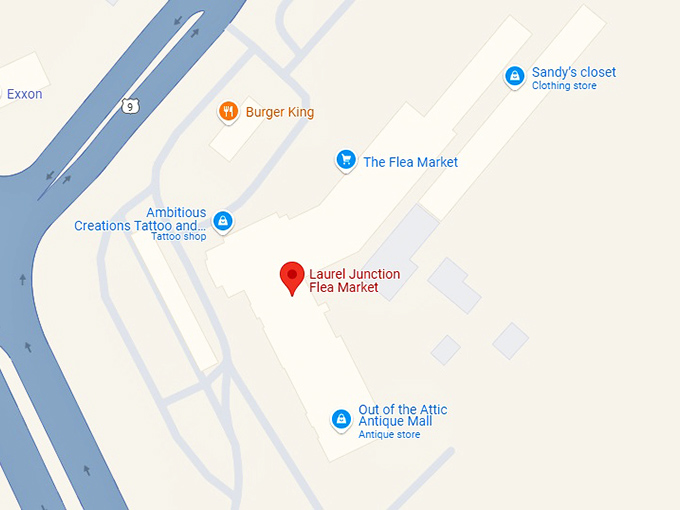 16. laurel junction flea market map