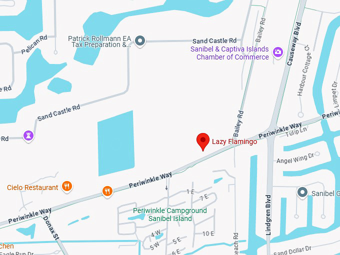 16. lazy flamingo map