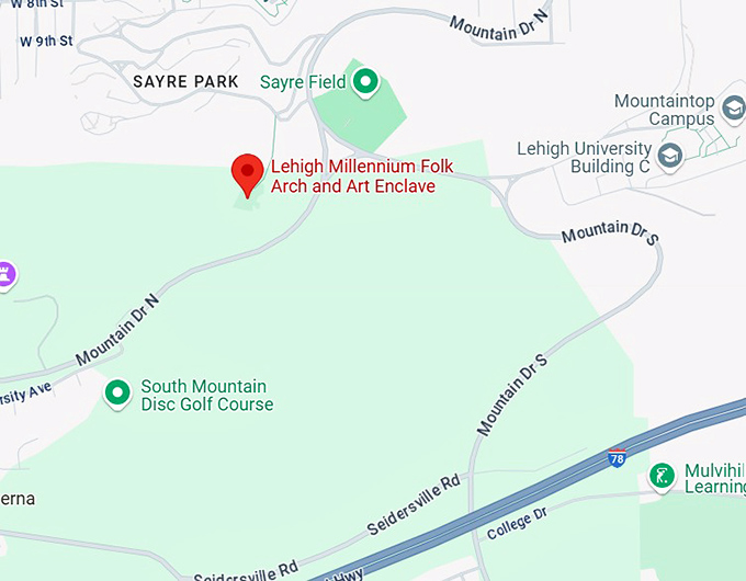 16. lehigh millennium folk arch and art enclave map
