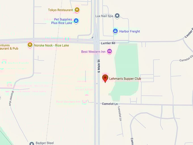 lehman's supper club map