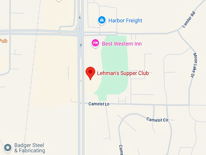16. lehman's supper club map