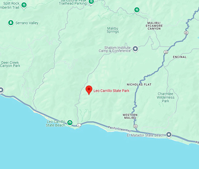 16. leo carrillo state park map