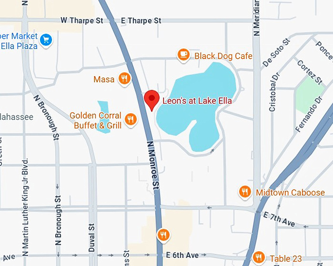 16. leon's at lake ella map