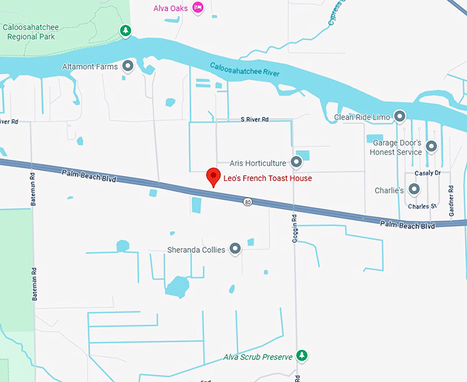 16. leo's french toast house map