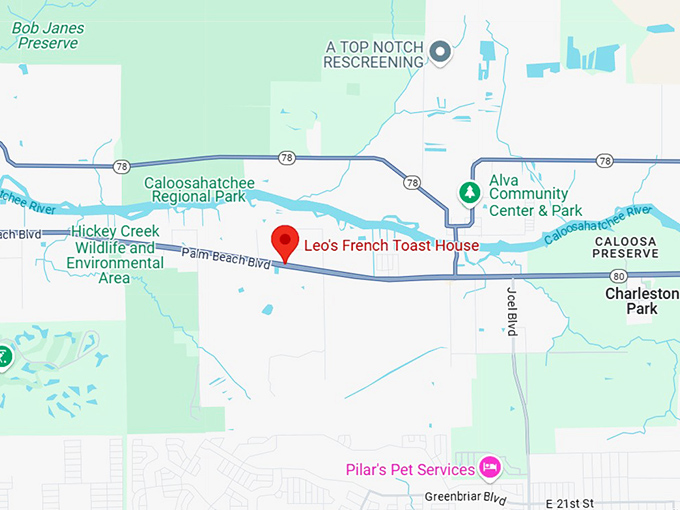 16. leo's french toast house map