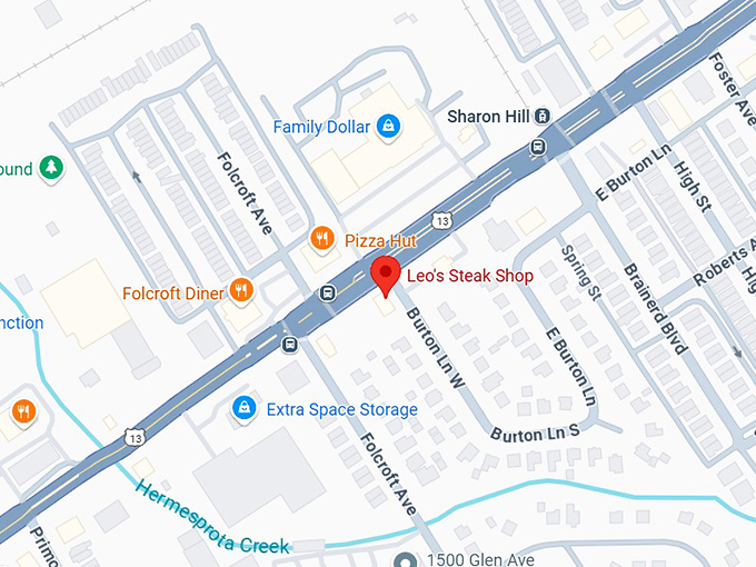 16. leo's steak shop map