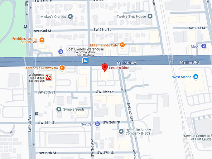 16. lester&rsquo;s diner map