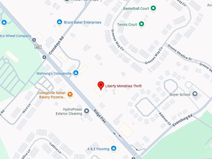 16. liberty ministries thrift map