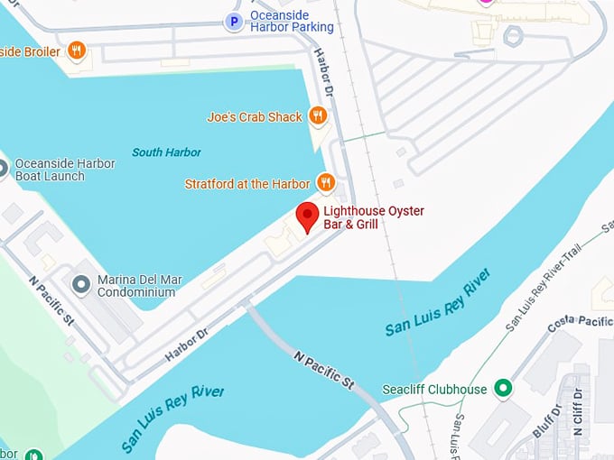 16. lighthouse oyster bar & grill map