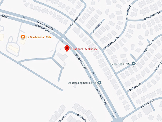 16. li'l abner's steakhouse map