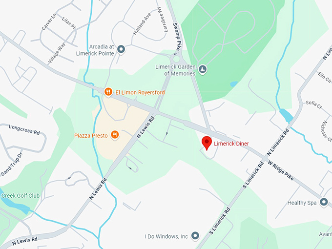 16. limerick diner map