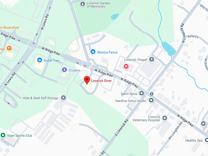 16. limerick diner map