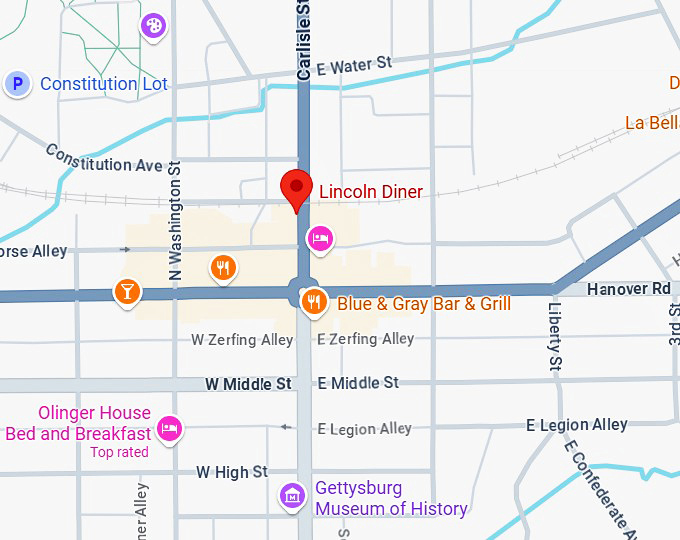 16. lincoln diner map