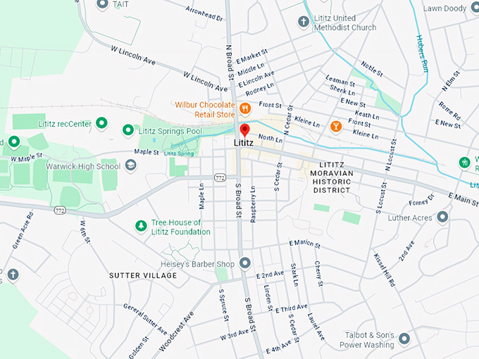 16. lititz map