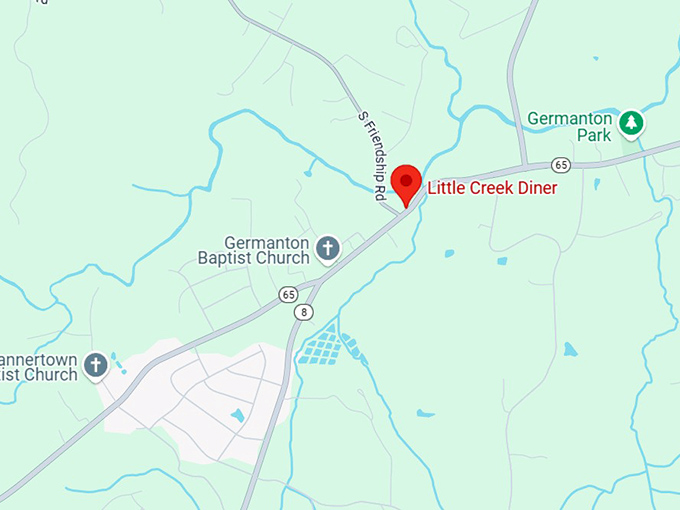 16. little creek diner map