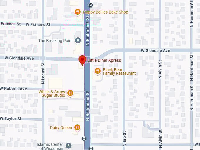 16. little diner xpress map