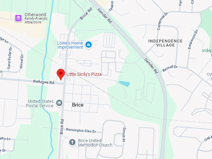 16. little sicily's pizza map