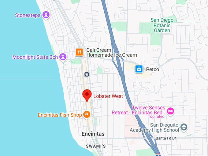 16. lobster west map