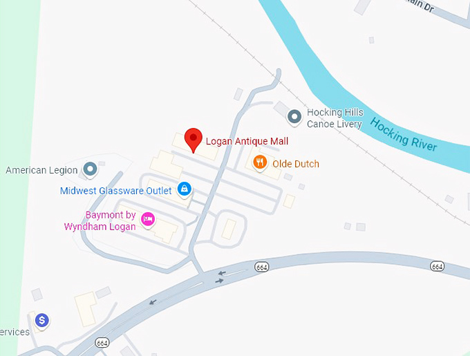 16. logan antique mall map