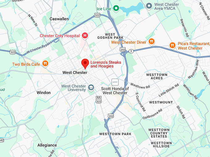 16. lorenzo's steaks and hoagies map