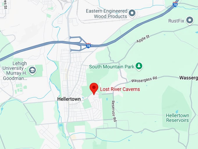 16. lost river caverns map