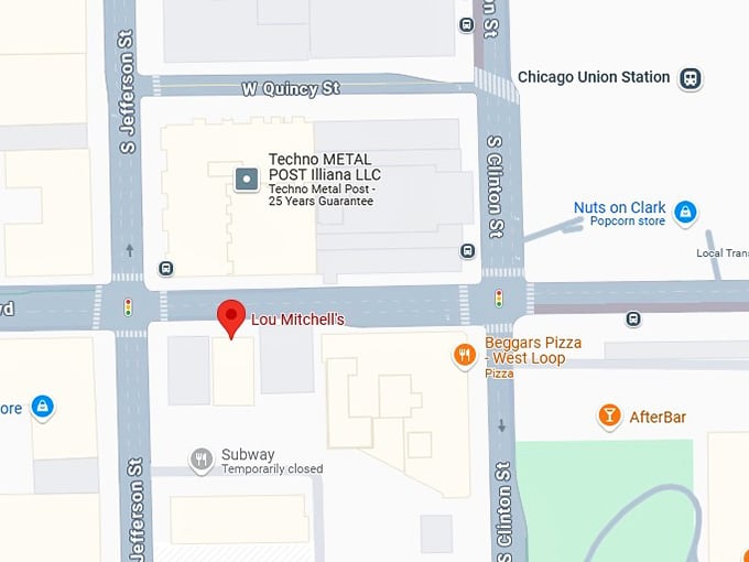 16. lou mitchell's map