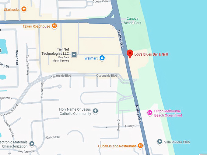 16. lou's blues bar & grill map