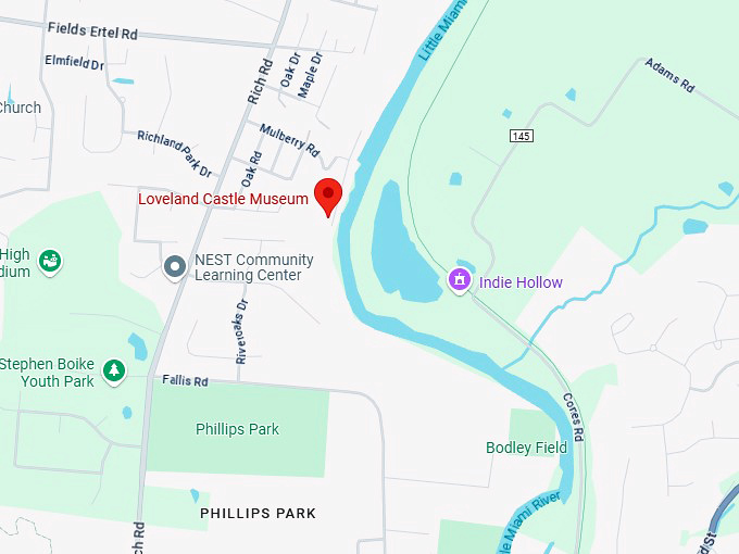 16. loveland castle museum map