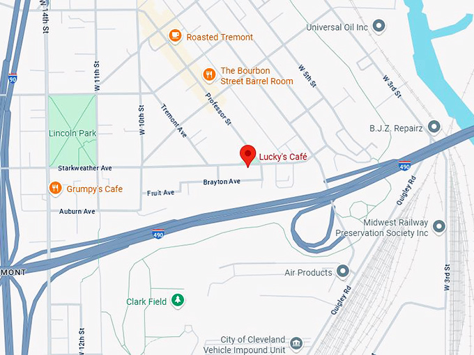 16. lucky's caf&eacute; map1