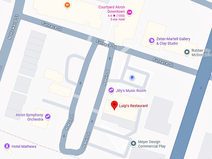 16. luigi's restaurant map