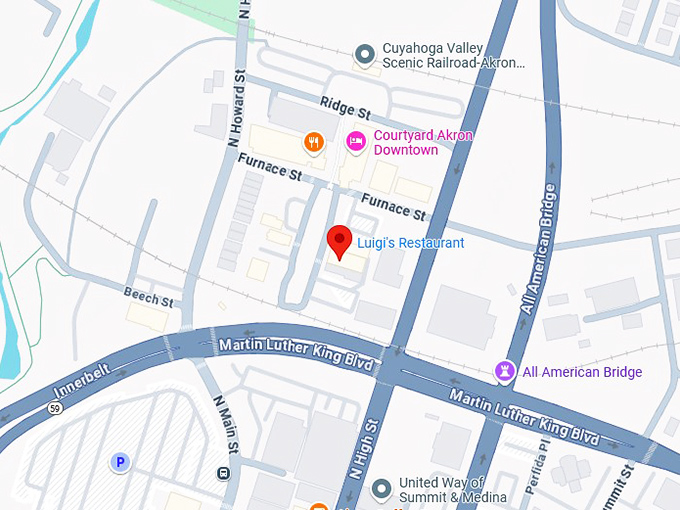 16. luigi's restaurant map