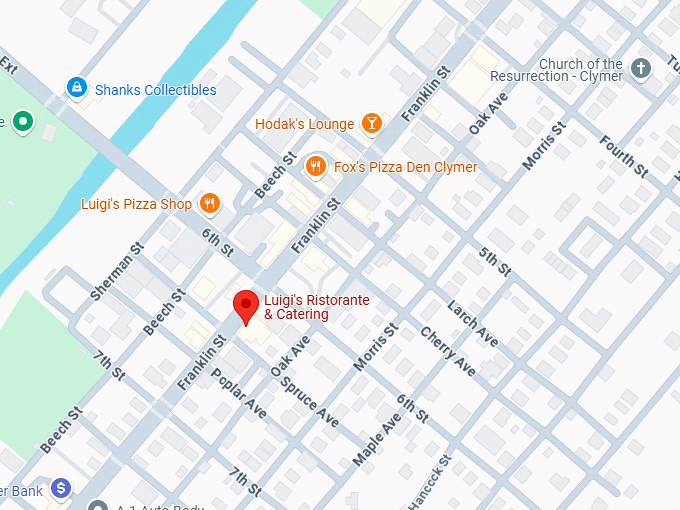 16. luigi's ristorante & catering map