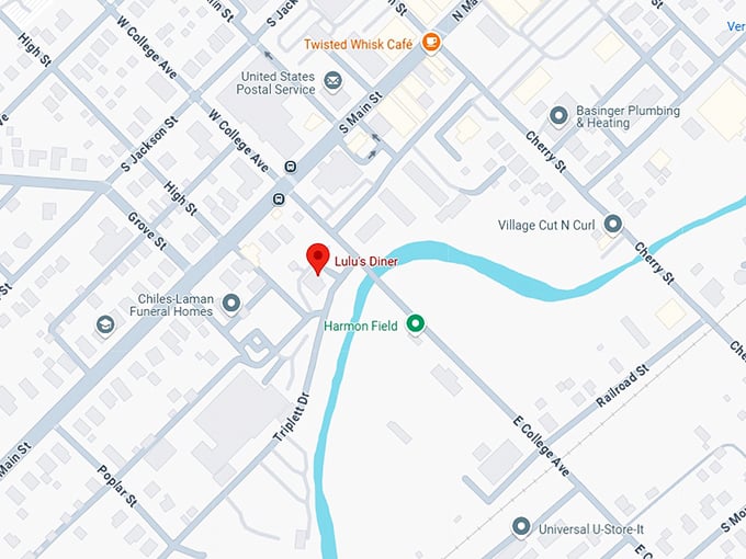 16. lulu's diner map