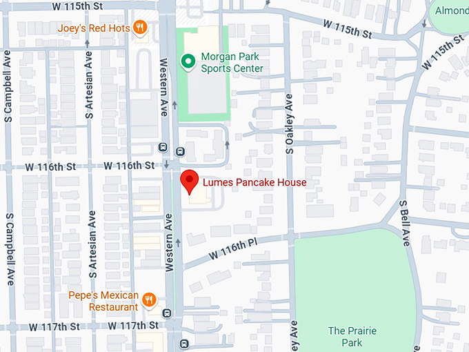 16. lumes pancake house map