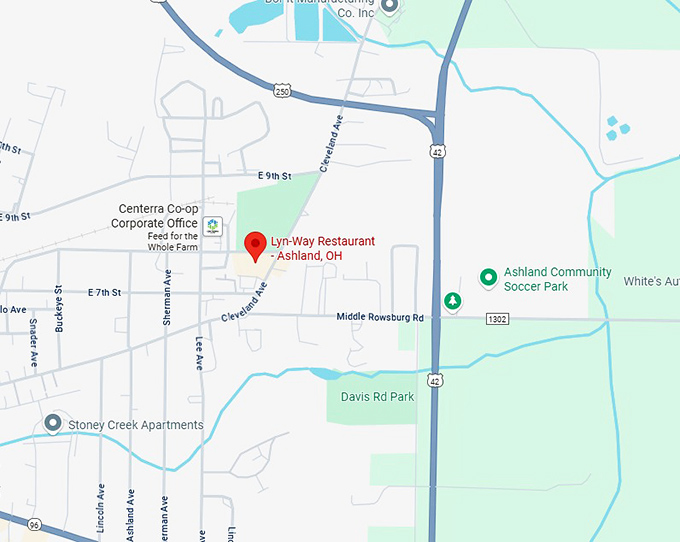 16. lyn way restaurant ashland, oh map