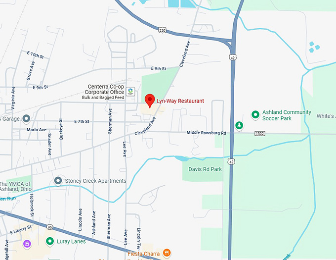 16. lyn way restaurant map