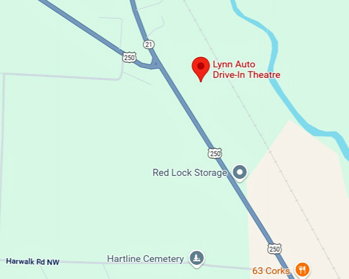 16. lynn auto drive in theatre map