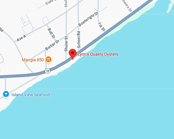 16. lynn&rsquo;s quality oysters map