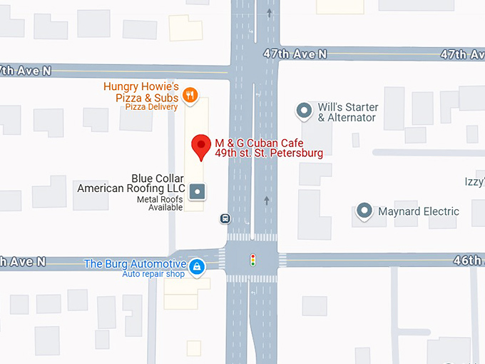 16. m & g cuban cafe 49th st. st. petersburg map