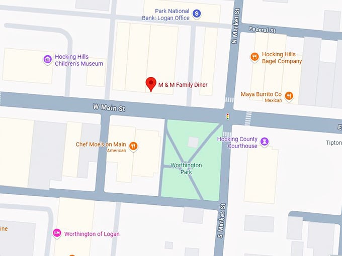 16. m & m family diner map