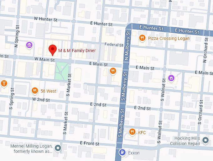 16. m & m family diner map