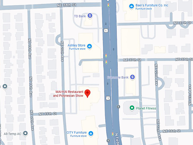 16. mai kai restaurant and polynesian show map