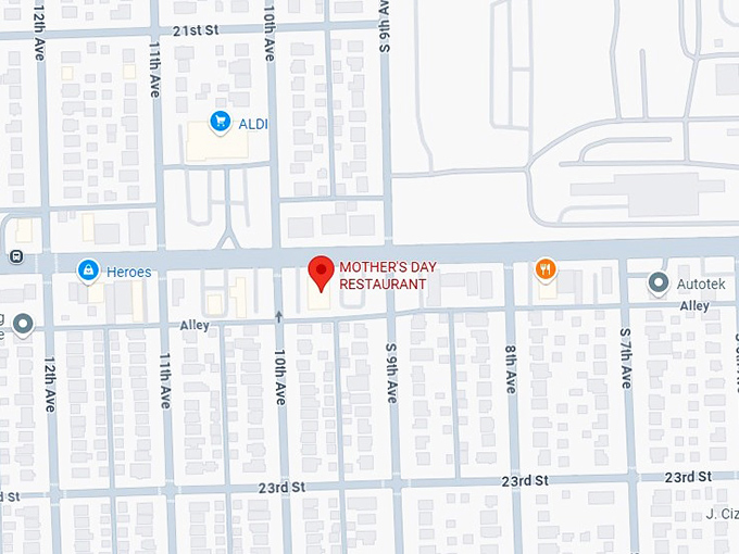 16. mother's day restaurant map